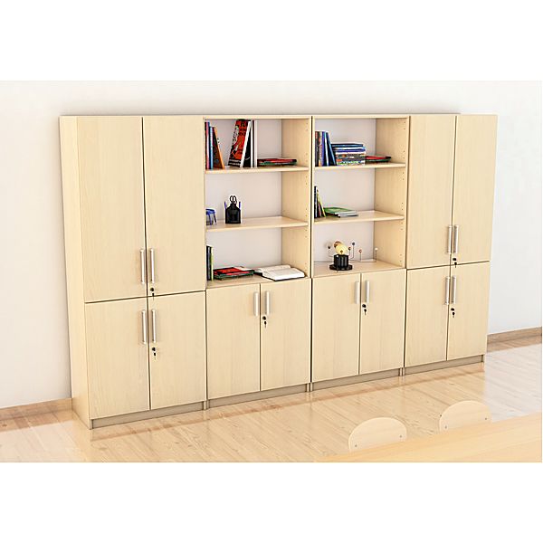 Set mobilier scolar pentru depozitare si expunere materiale didactice ...