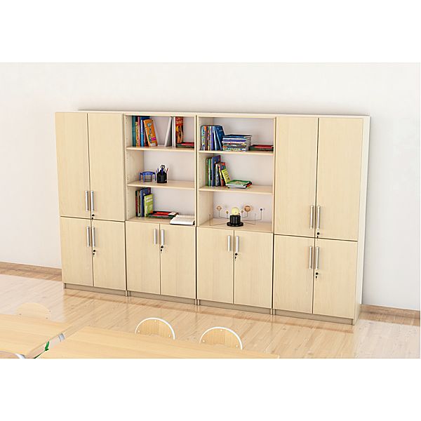 Set mobilier scolar pentru depozitare si expunere materiale didactice ...
