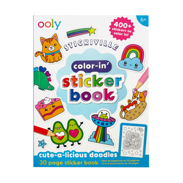 Carte de Stickere de Colorat Stickiville , Desene Dragalase - Ookee